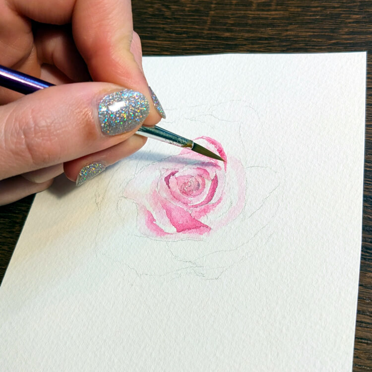Aquarell Rosen malen – Drei Anleitungen