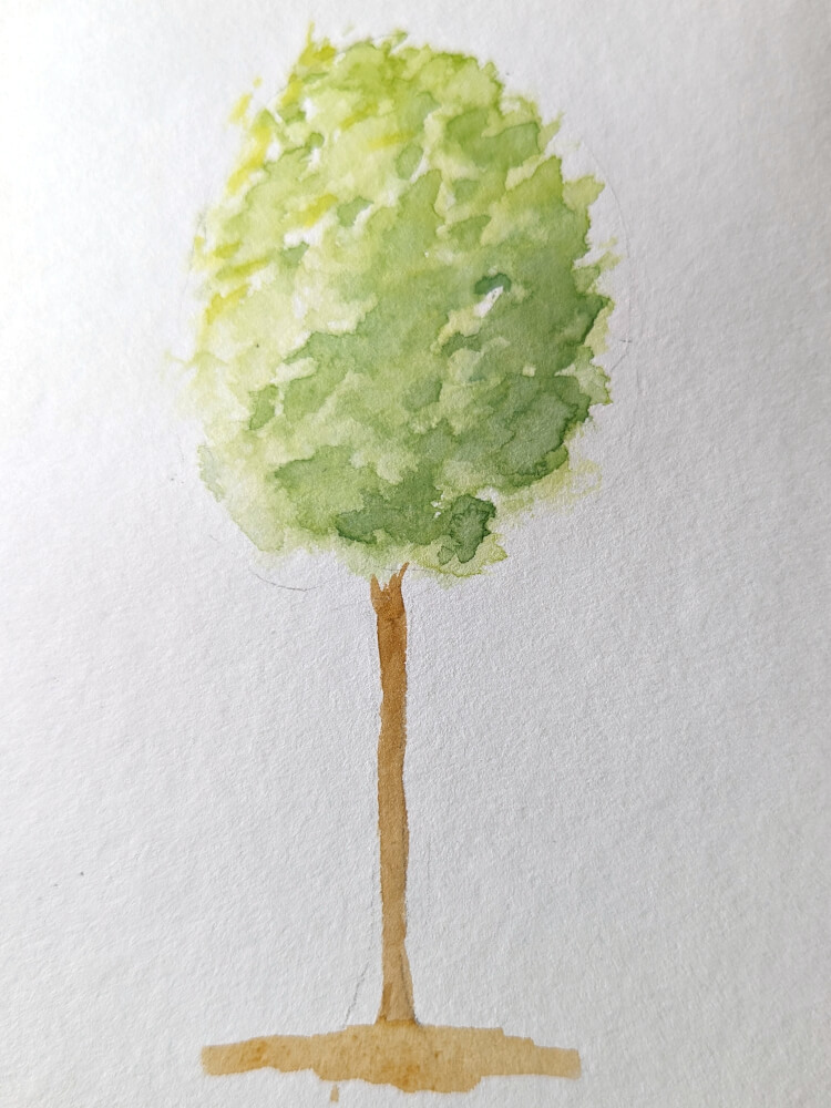 Aquarell Bäume malen – 3 Anleitungen